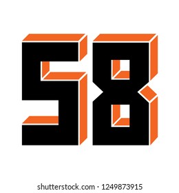 Number 58 Images, Stock Photos & Vectors | Shutterstock