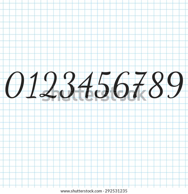 Black Numbers On Sheet Cage: เวกเตอร์สต็อก (ปลอดค่าลิขสิทธิ์) 292531235 ...