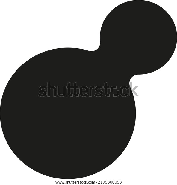 Black Odd Abstract Blob Shape Whimsical Stock Vector (Royalty Free ...