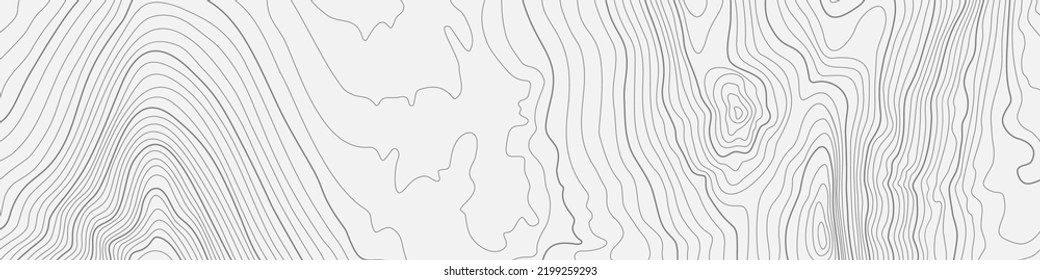 Black On White Contours Vector Topography Stock Vector (Royalty Free ...