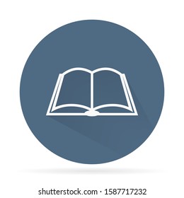 Black Open Book Text Icon Vector Stock Vector (Royalty Free) 1587717232 ...