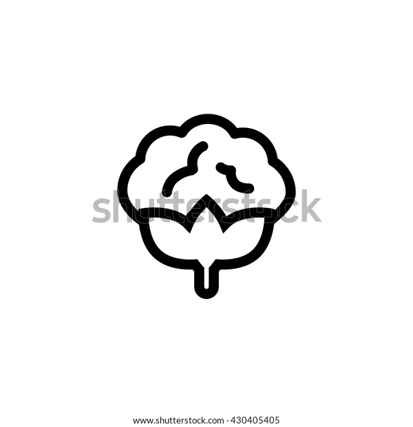 Black Outline Cotton Vector Icon On Stock Vector (Royalty Free) 430405405