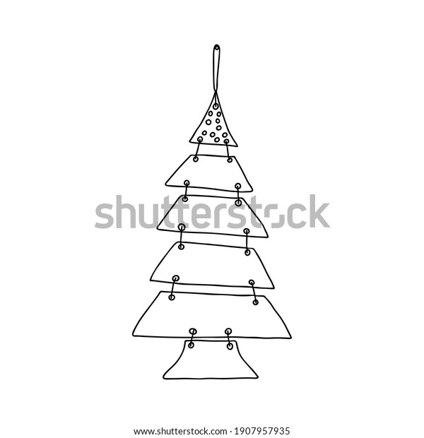 Black Outline Hand Drawing Vector Illustration Stock Vector (Royalty ...