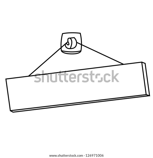 Black Outline Vector Label On White Stock Vector (Royalty Free ...