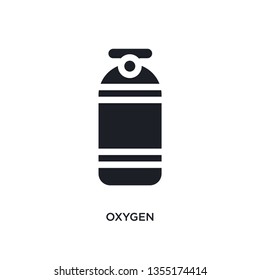 Black Oxygen Isolated Vector Icon Simple Stock Vector (Royalty Free ...