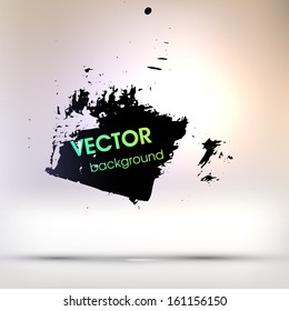 Black Paint Explosion Abstract Background Vector Stock Vector (Royalty ...