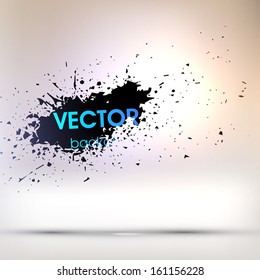 Black Paint Explosion Abstract Background Vector Stock Vector (Royalty ...