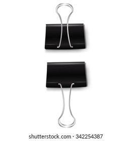 Black Paper Clip Vector Illustration Stock Vector (Royalty Free ...