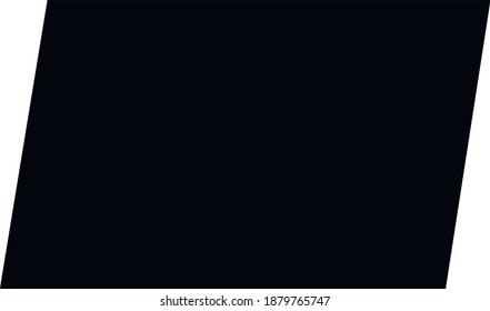 Black Parallelogram On White Background Stock Vector (Royalty Free ...