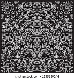 Black Pattern Line Art Vector Illustration Stock Vector (Royalty Free ...