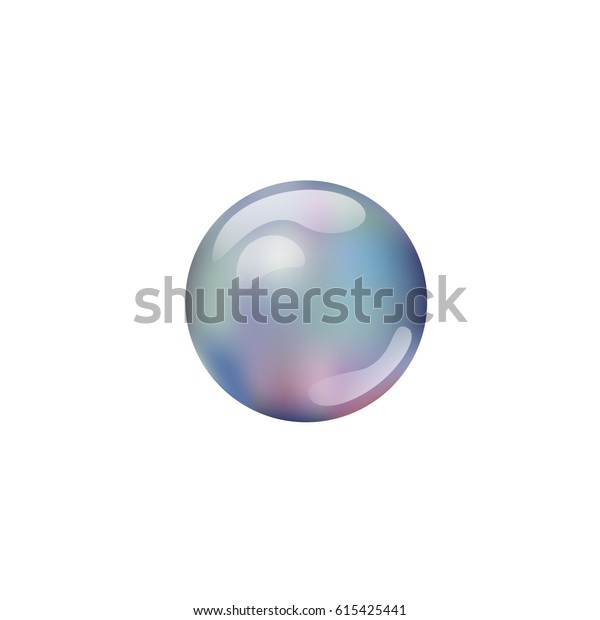 Black pearl on a white background. Realistic and rich isolated vector ...