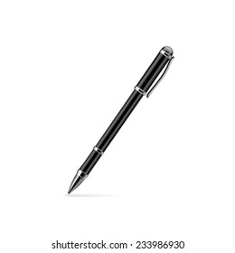 Black Pen Stock Vector (Royalty Free) 233986930 | Shutterstock