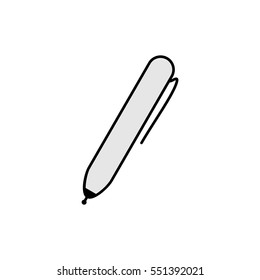 Black Pen Icon Stock Vector (Royalty Free) 551392021 | Shutterstock