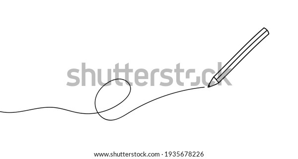 Black Pencil Line Pattern Happy Words Stock Vector (Royalty Free ...
