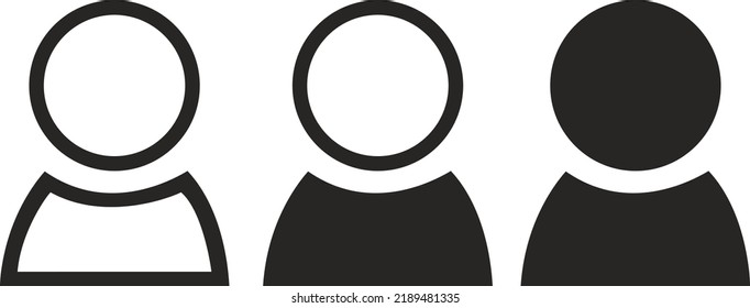 Black Person Icon Icon Set Stock Vector (Royalty Free) 2189481335 ...