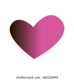 Black Pink Heart Vector Stock Vector (Royalty Free) 662136943 ...