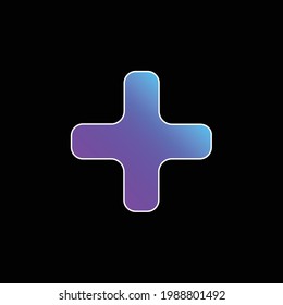Black Plus Sign Blue Gradient Vector Stock Vector (Royalty Free ...