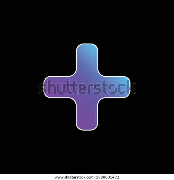 Black Plus Sign Blue Gradient Vector Stock Vector (Royalty Free) 1988801492 | Shutterstock