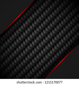 Black Poster Template Red Frame Geometric Stock Vector (Royalty Free ...