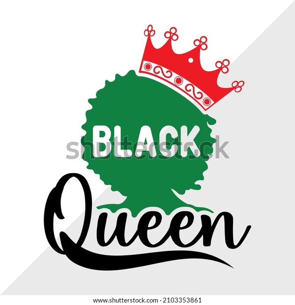 Black Queen Printable Vector Illustration Stock Vector (Royalty Free ...