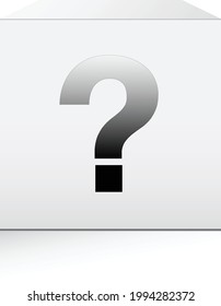 Black Question Mark On White Box Stock Vector (Royalty Free) 1994282372 ...