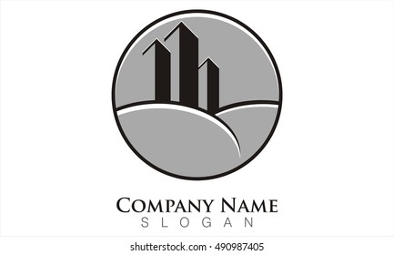 Black Real Estate Logo Stock Vector (Royalty Free) 490987405 | Shutterstock