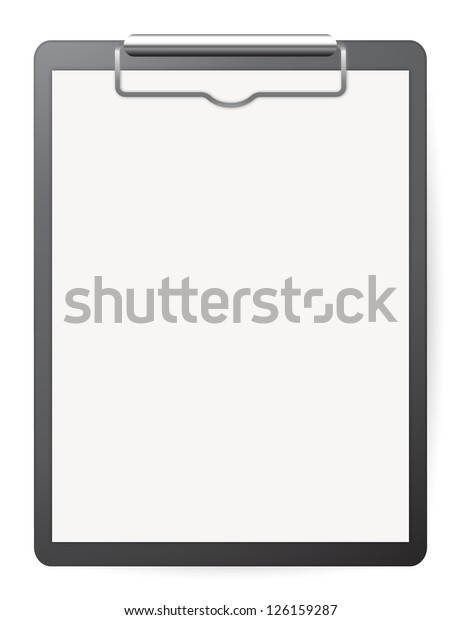 Black Record Board White Paper On Stock Vector (Royalty Free) 126159287 ...