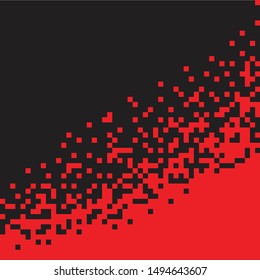 Black Red Pixel Background Vector Illustration Stock Vector (Royalty ...