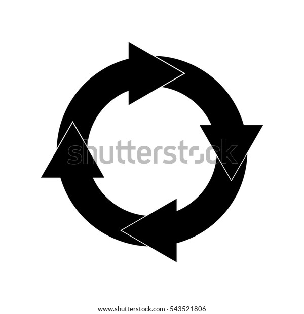 Black Repetitive Arrow Icons Set Vector Stock Vector (Royalty Free ...