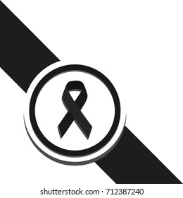 Black Ribbon Bottom Left Corner Stock Vector (Royalty Free) 712387240