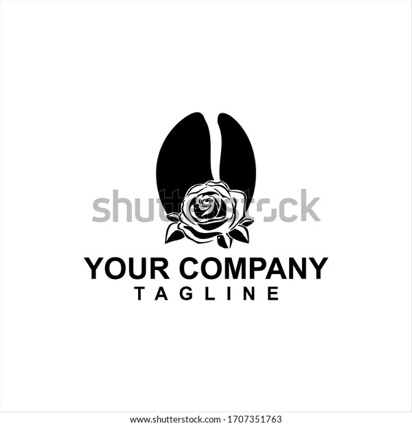 Black Rose Coffee Logo Design Stock Vector (Royalty Free) 1707351763 ...