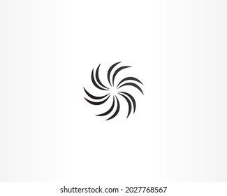 Black Round Circle Logo Concept Icon Stock Vector (Royalty Free ...