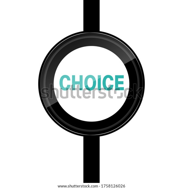 Black Round Vector Shape Illustration On Stock Vector (Royalty Free ...