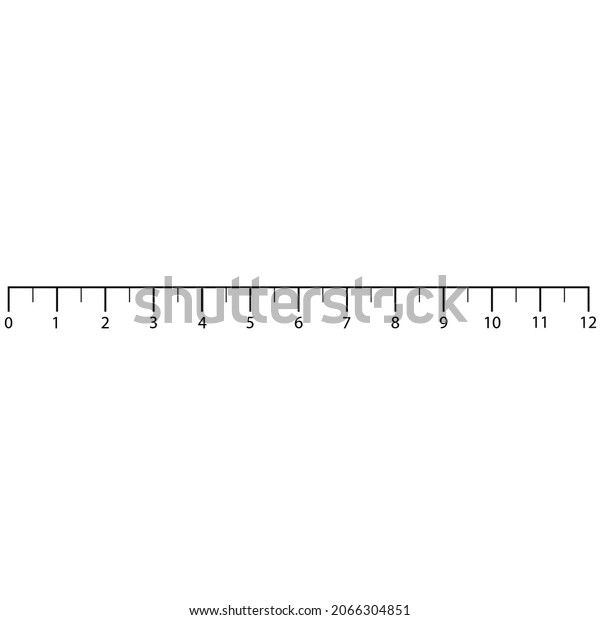 Black Scale Lines 1 12 On Stock Vector (Royalty Free) 2066304851 ...