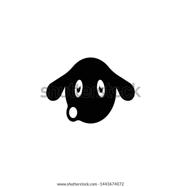 Black Sheep Simple Icon Logo Design Stock Vector (Royalty Free ...