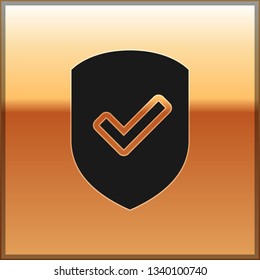 Shield Check Mark Icon Vector On Stock Vector (Royalty Free) 1725071950