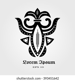 Black Sign On White Background Stock Vector (Royalty Free) 393451642 ...