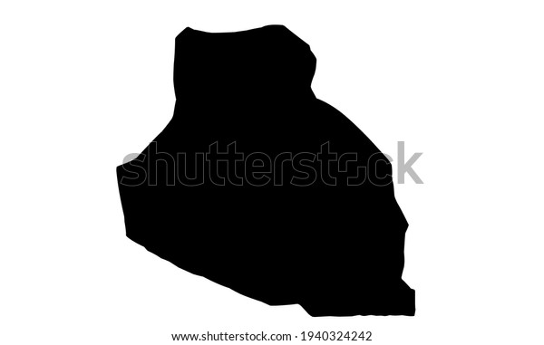 Black Silhouette Bugembe City Map Eastern Stock Vector (Royalty Free ...