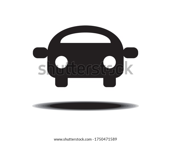 Black Silhouette Car Facing Forward Above 库存矢量图（免版税）1750471589 ...