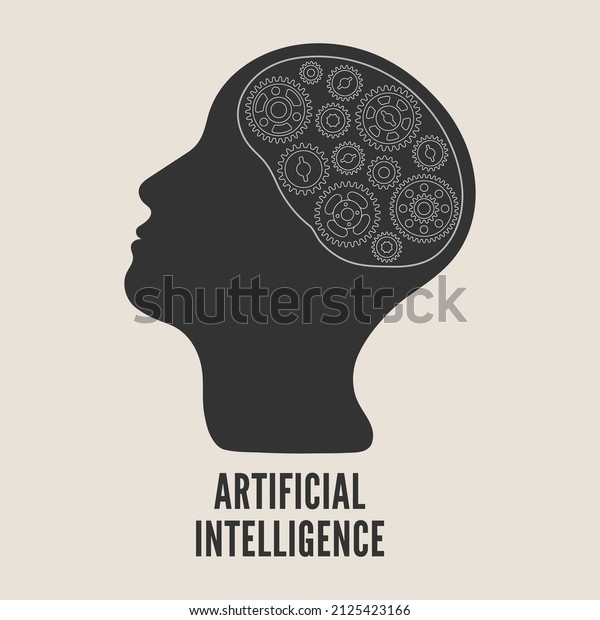 Black Silhouette Human Head White Contour: เวกเตอร์สต็อก (ปลอดค่า ...