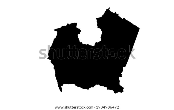 Black Silhouette Nyeri City Map Kenya Stock Vector (Royalty Free ...