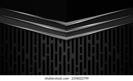 Black Silver Metal Background Vector Metallic Stock Vector (Royalty ...
