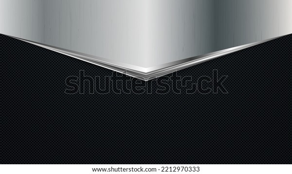 Black Silver Metal Texture Background Vector Stock Vector (Royalty Free ...