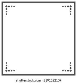 Black Simple Line Border Frame Stock Vector (Royalty Free) 2191522109 ...