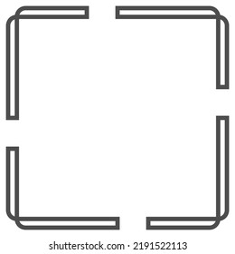 Black Simple Line Border Frame Stock Vector (Royalty Free) 2191522113 ...