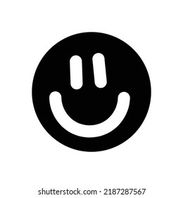 Black Simple Smile Silhouette Vector Stock Vector (Royalty Free ...
