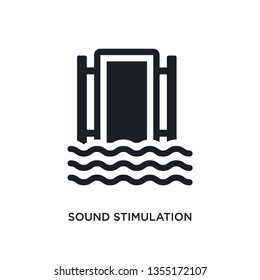 Black Sound Stimulation Isolated Vector Icon Stock Vector (Royalty Free ...