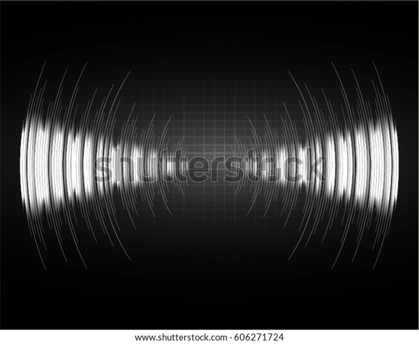 Black Sound Waves Vector Stock Vector (Royalty Free) 606271724 ...
