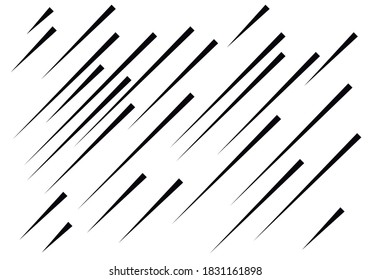 Black Spikes Falling On White Background Stock Vector (Royalty Free ...