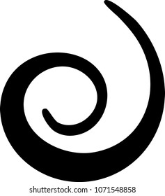 Black Spiral Shape Stock Vector (Royalty Free) 1071548858 | Shutterstock